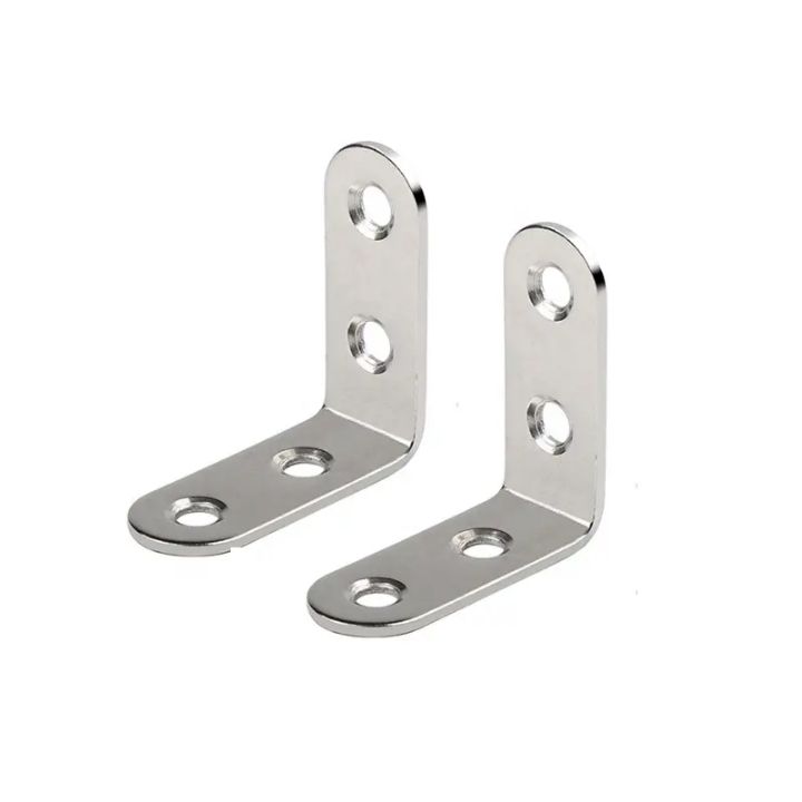 L Bracket Metal 4pcs, Furniture Support Bracket, Corner L Bracket, Heavy Duty Angle Bracket Pack ...
