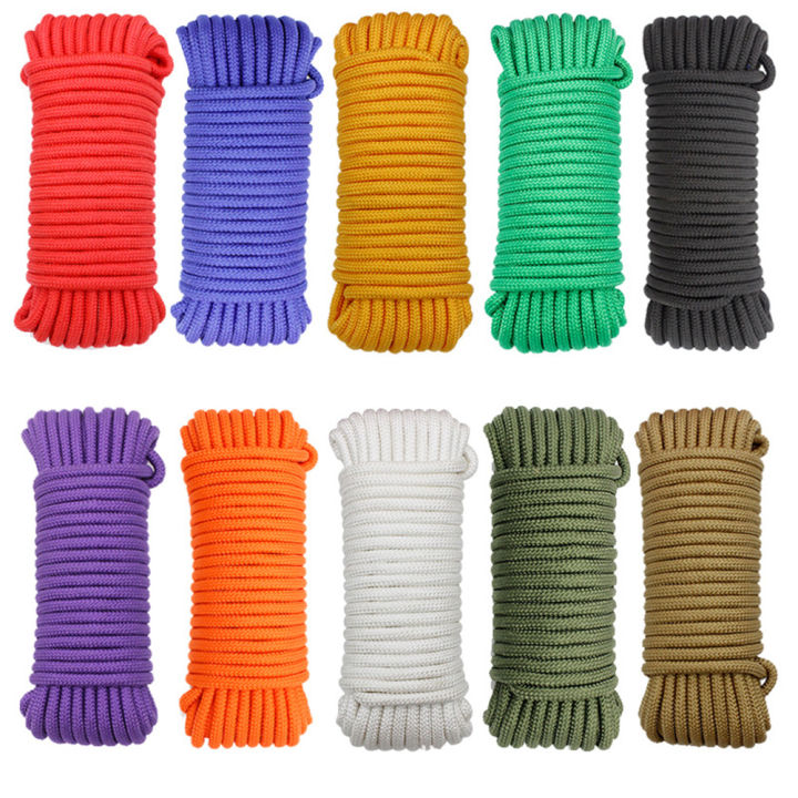 Dia.10mm Paracord Lanyard Rope Survival Parachute Cord One Core Solid ...