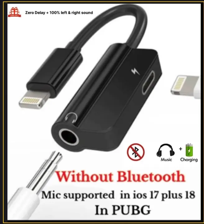 Iphone dual connector high quality pubg splitter | Daraz.pk