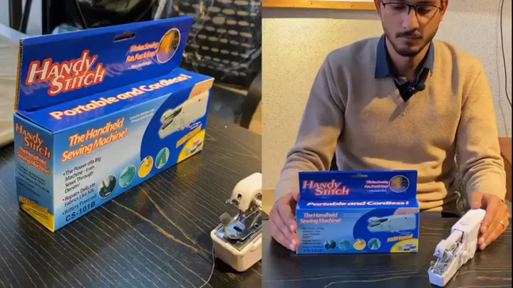 Mini Portable Handy Sewing Machine - Handheld Electric Stitch Household ...