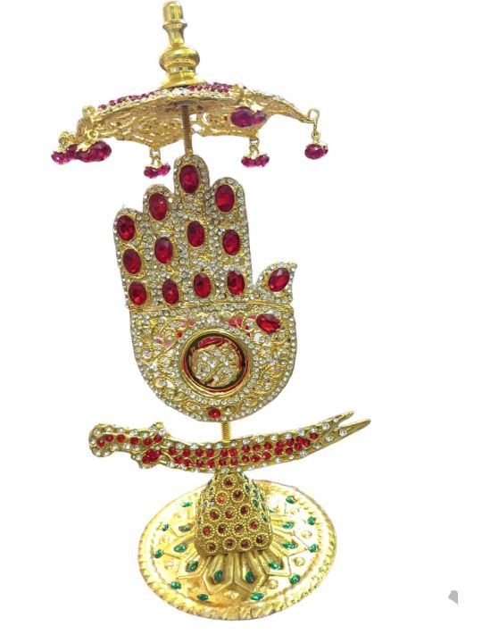 handmade- Metal Alam Hand / Panja stand / for Room / office Table ...