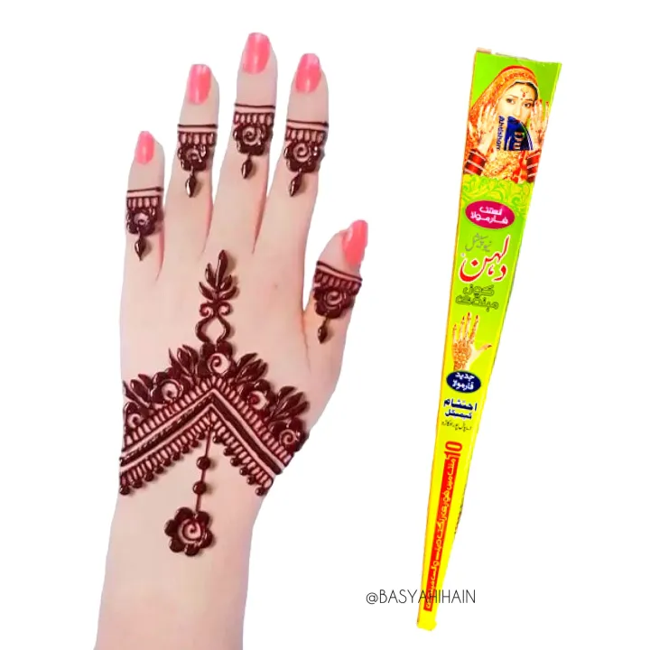 Bridal Cone Mehandi Long Lasting Water Proof Henna Cones 100% Color ...