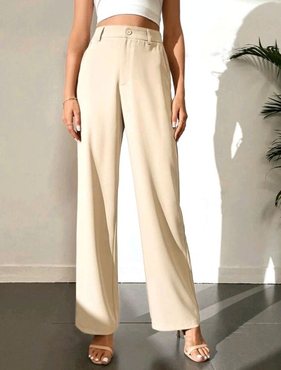 ZH Straight Formal Pant for Women - Classic Fit, Professional Style ...