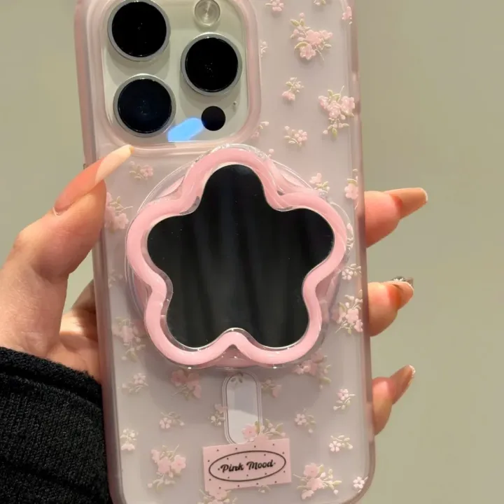 Korean Cute Mirror for Magsafe Magnetic Phone Griptok Grip Tok Stand ...