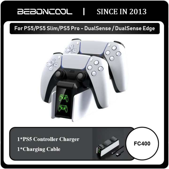 BEBONCOOL Controller Charging Station For PlayStation 5 Dual Fast ...