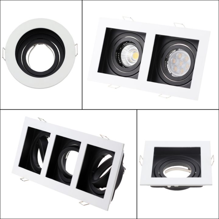 LED Downlight for GU10 Bulbs Mounting Frames Recessed Ceiling LED Spot ...