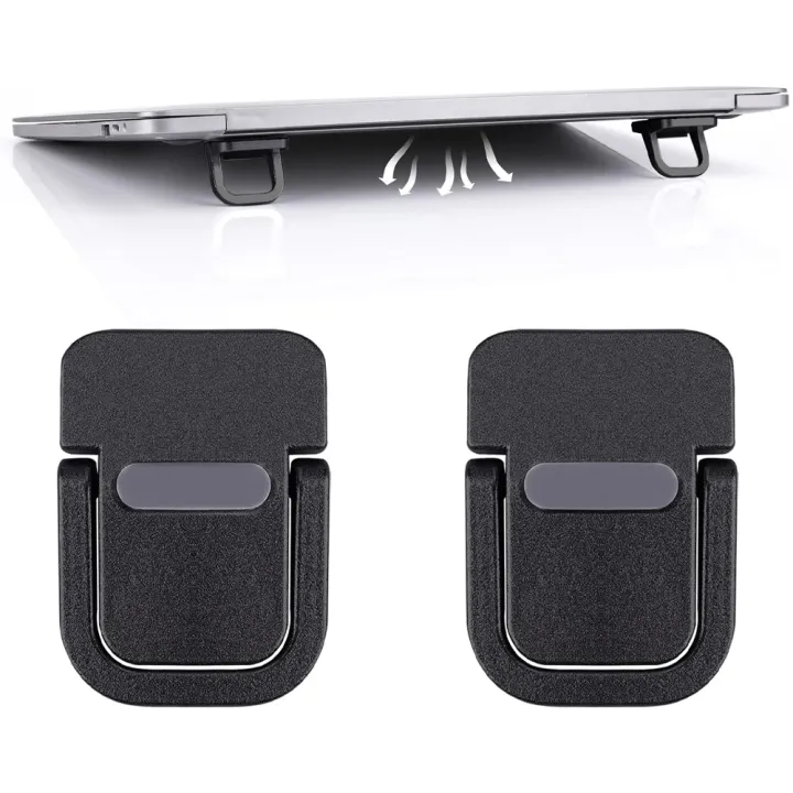 2PCS Portable Self-Adhesive Mini Laptop Stand Invisible Computer ...