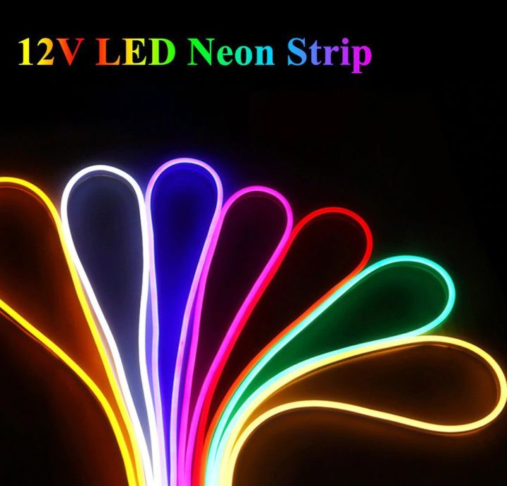 1m Neon Light Strip DC12V Flexible DIY LED SMD 2835 IP67 | Daraz.lk