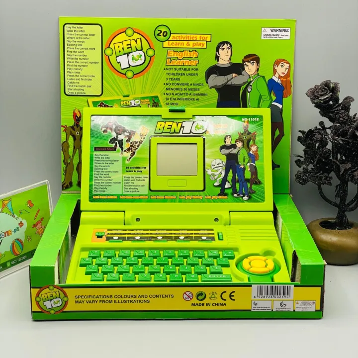 Ben 10 Mini Laptop for Kids With 20 Activities Ben 10 English Laptop ...