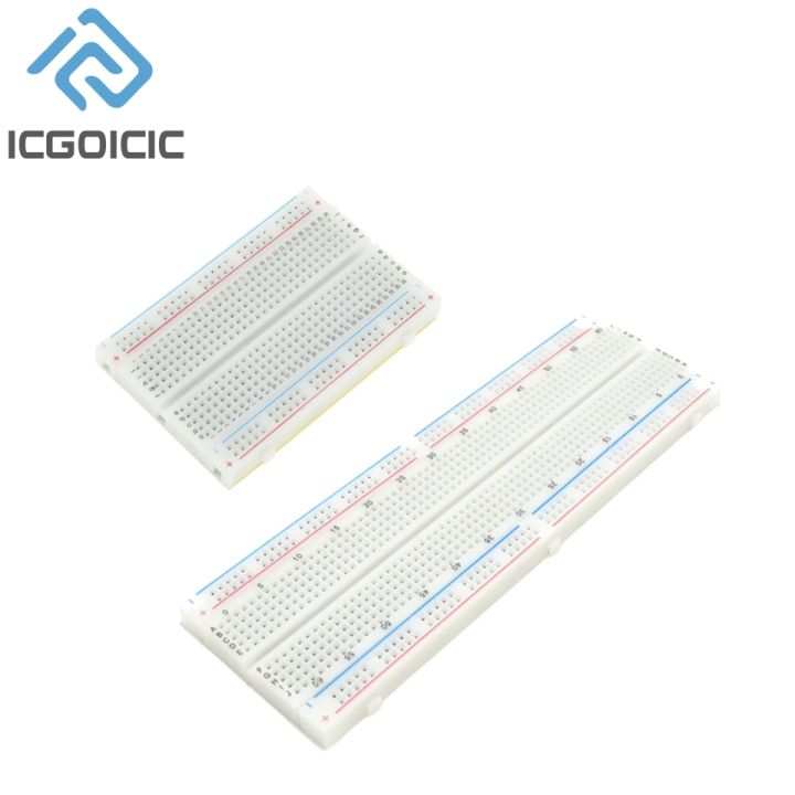MB102 Breadboard 400 830 Point Solderless PCB Bread Board Test Develop ...
