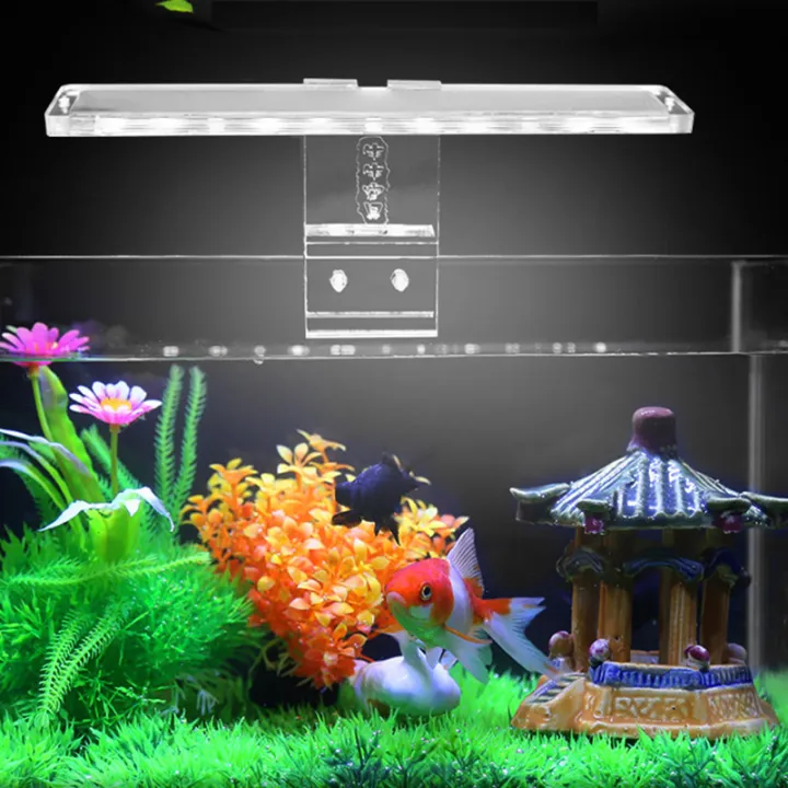 LED Fish Tank Aquarium Light Ultra Thin Aquatic Plants Landscape ...
