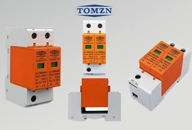 "TOMZN 2-Pole DC Surge Protection Device | 20kA/40kA SPD for Solar & DC ...