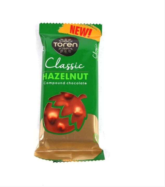 TOREN CLASSIC HAZELNUT COMPOUND CHOCOLATE 52GM | Daraz.pk