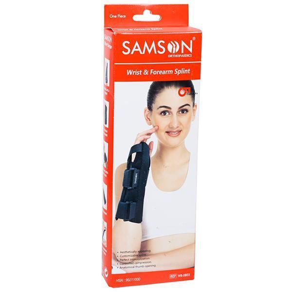 Samson Forearm Splint Universal Size Black Daraz Bd