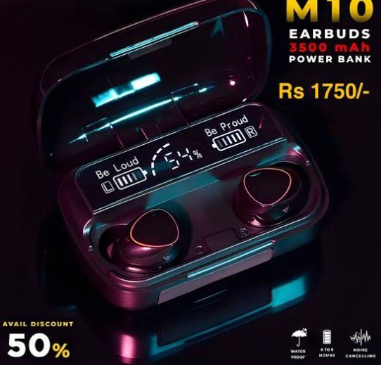 Original M10 TWS Airbuds With Super Sound High Quality Touch Sensor And ...