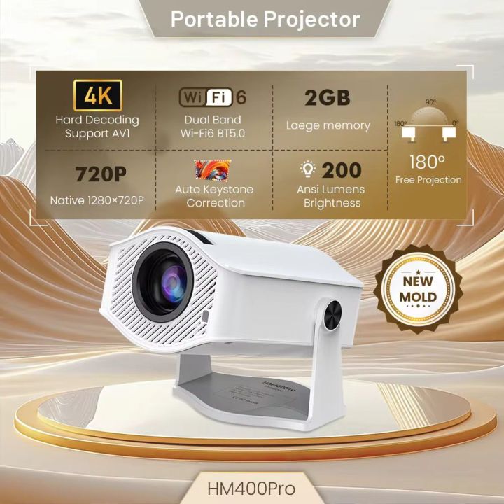 HM-400 Pro smart Android projector HM400 Android projector better than ...