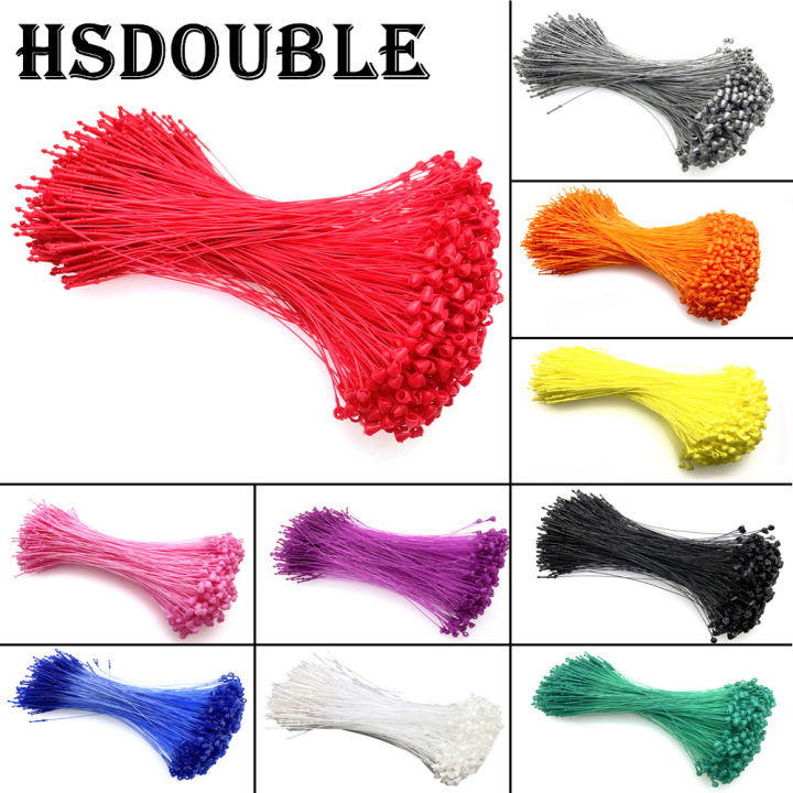 1000 Pcs/Pack Colorful Plastic Snap Lock Pins Security Loop Tag ...