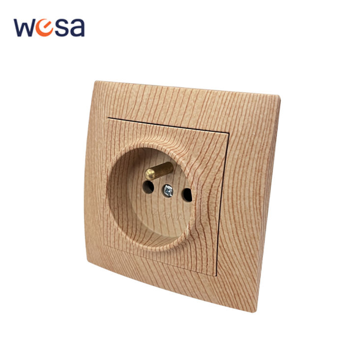 WESA Wood Power Socket France Standard Electrical Outlet Standard ...