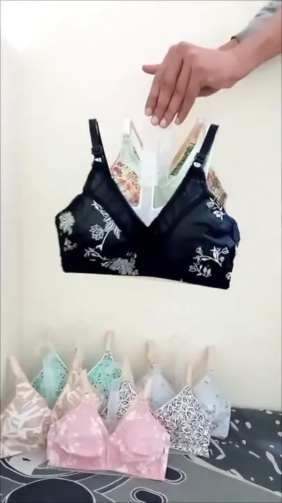Pack of 6 Pure Cotton Bras for Women - Soft Material in Assorted Colors ...
