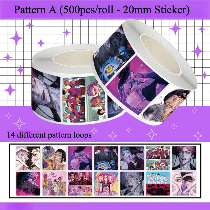 500pcs/roll Kpop Demon Hunter Stickers K-Pop DIY Stickers Luggage ...
