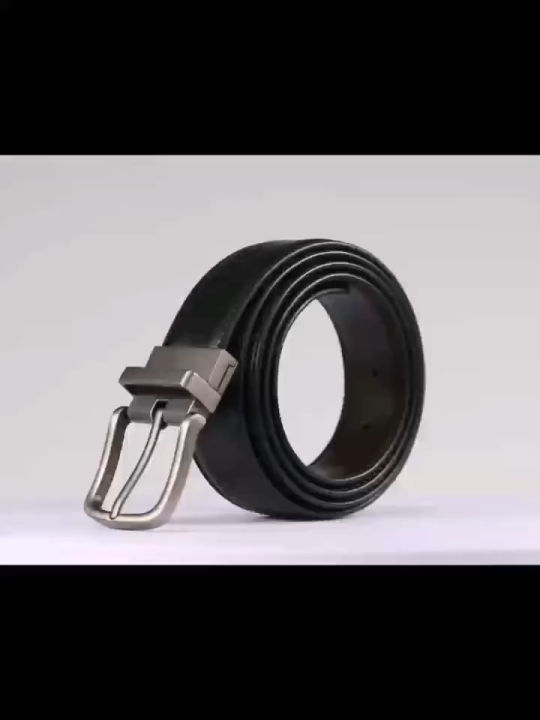 2 Pack Reversible Leather Belts for Men – Dual-Side Formal & Casual ...