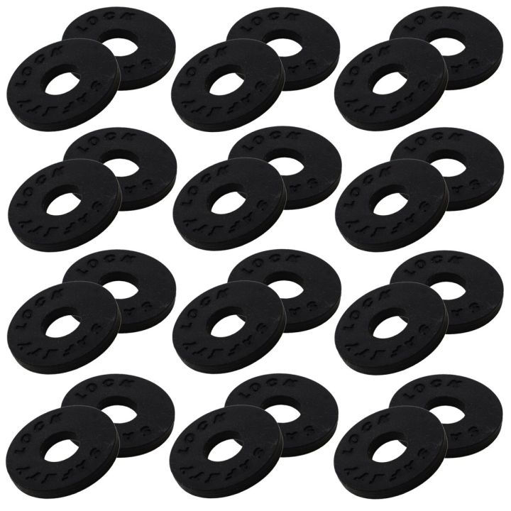 Guitar Strap Button 12 Pairs Premium Silicone Rubber Strap Locks Black ...