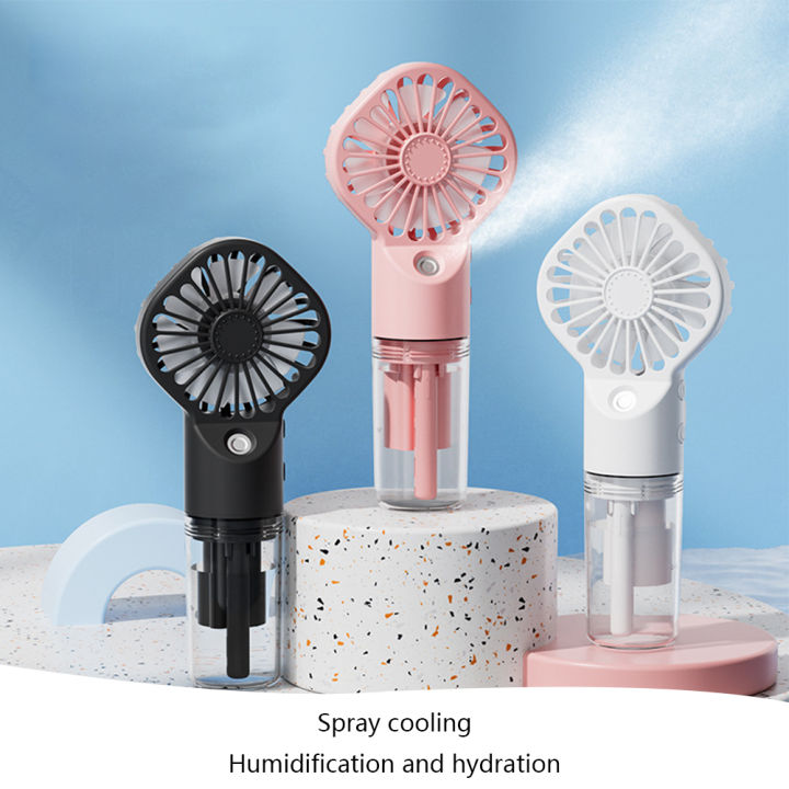 Handheld Mini Air Conditioner USB Rechargeable Portable Humidifier Mist ... Handheld Mini Air Conditioner USB Rechargeable Portable Humidifier Mist ...