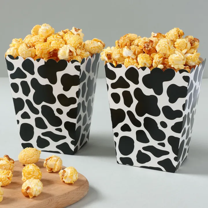 Dairy Cow Popcorn Box Dairy Cow Happy Birthday Party Decor Kids Girl ...