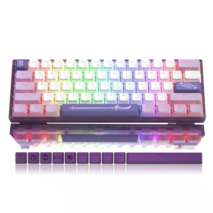 60% Mechanical Keyboard Wired Programmable RGB Backlit Hot-Swappable ...