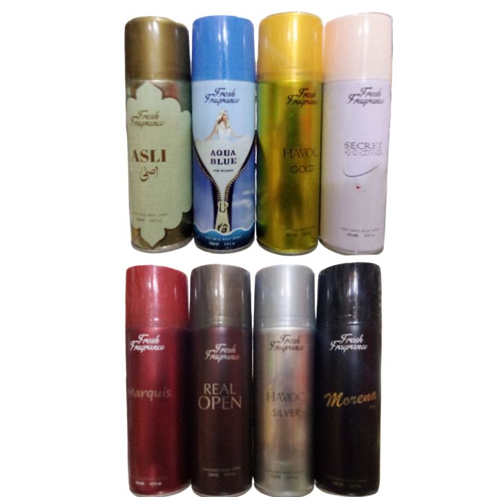 "Fresh Fragrance Body Spray Collection - 500 ml: Morena, Secret, Havoc ...
