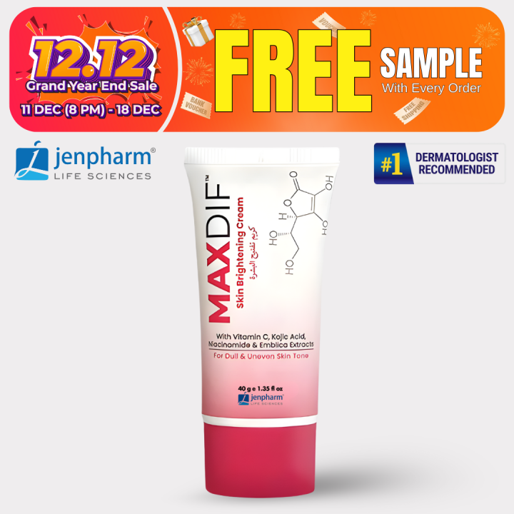 Jenpharm - Maxdif Skin Brightening Cream With Vitamin C & Niacinamide ...