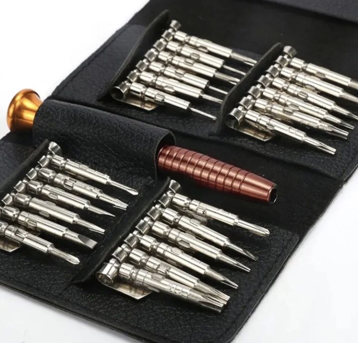 Screwdriver set mini, 25 in 1 mini pocket size tools kit portable ...