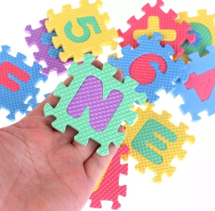Eva Mini Mat Puzzle Kids Numbers Letters Didactic | Daraz.com.bd