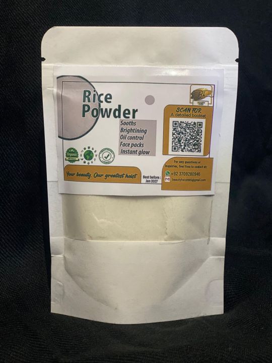 Rice powder |100 grams rice powder | organic Rice Powder | Organic Rice ...
