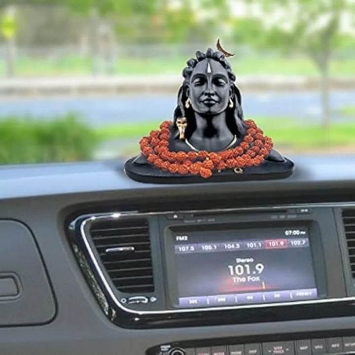 Adiyogi Lord Shiva Idol Statue For Car Dash Board Pooja And Gift -15''× ...