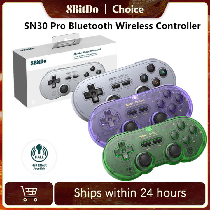 8Bitdo SN30 Pro Bluetooth Wireless Gaming Controller with Hall Effect ...