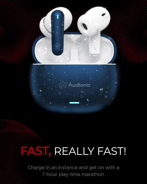 Audionic Airbud 425 Quad Mic ENC wireless Earbuds Extra Bass Gaming ...