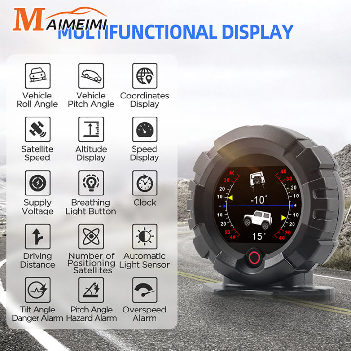X95 GPS Head Up Display Horizontal Slope Meter Inclinometer Speedometer ...