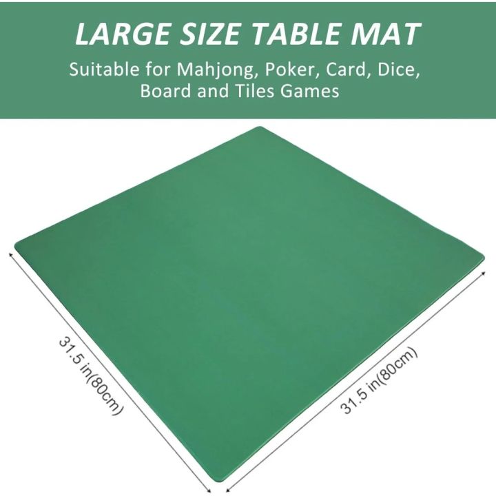 Mahjong Table Mat Rubber Anti Slip Game Mat and Noise Reducing Table ...