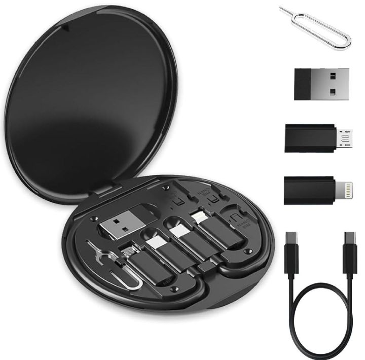 Data Cable Set | All In One Compact & Portable Charging Solution With ...