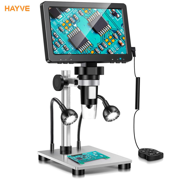 Hayve 7‘’ Digital Microscope 1200X Zoom 12MP HD Electronic Microscopes ...