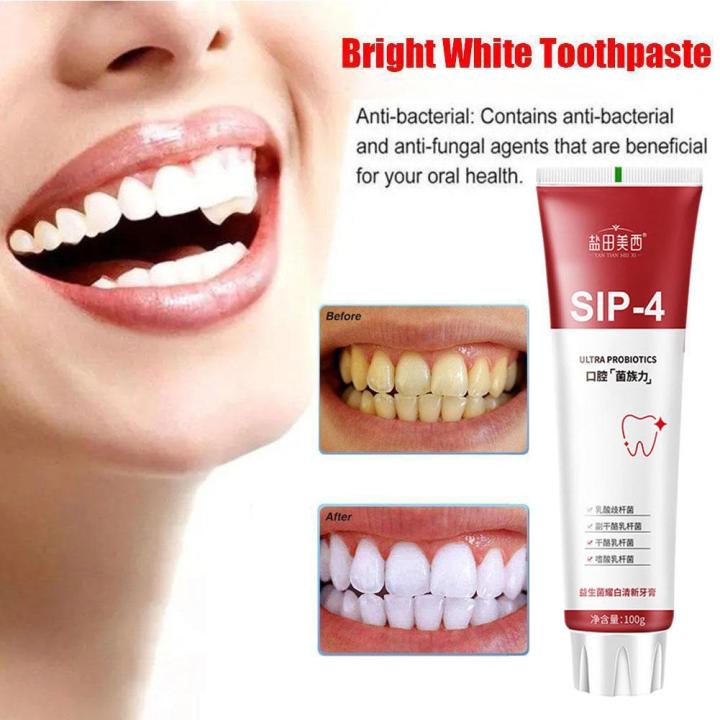 Probiotic Whitening Toothpaste Brightening & Stain Removing Sp-4 ...