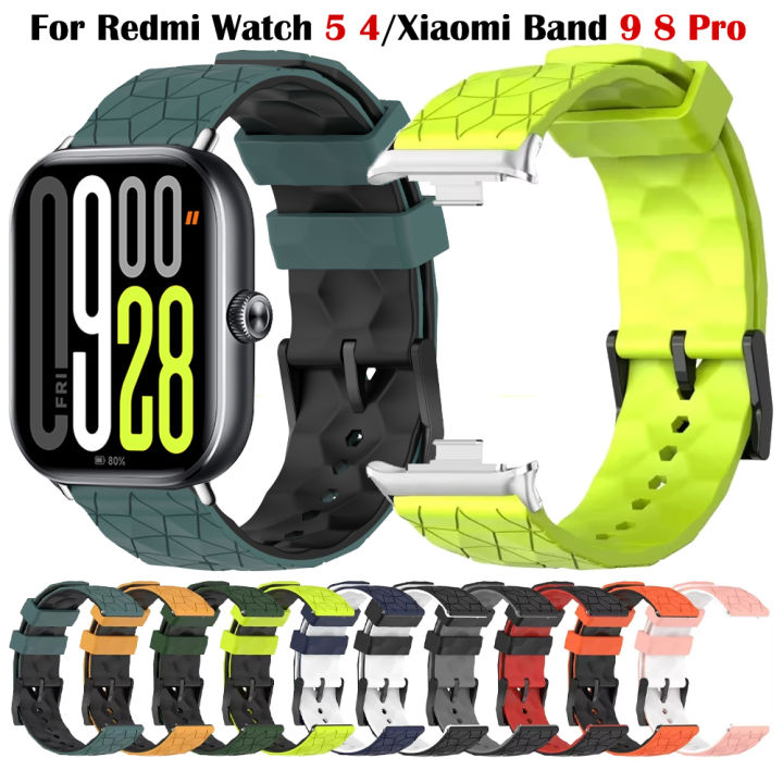 Silicone Strap For Redmi Watch 5/4 Smartwatch Football Pattern Wrist ...