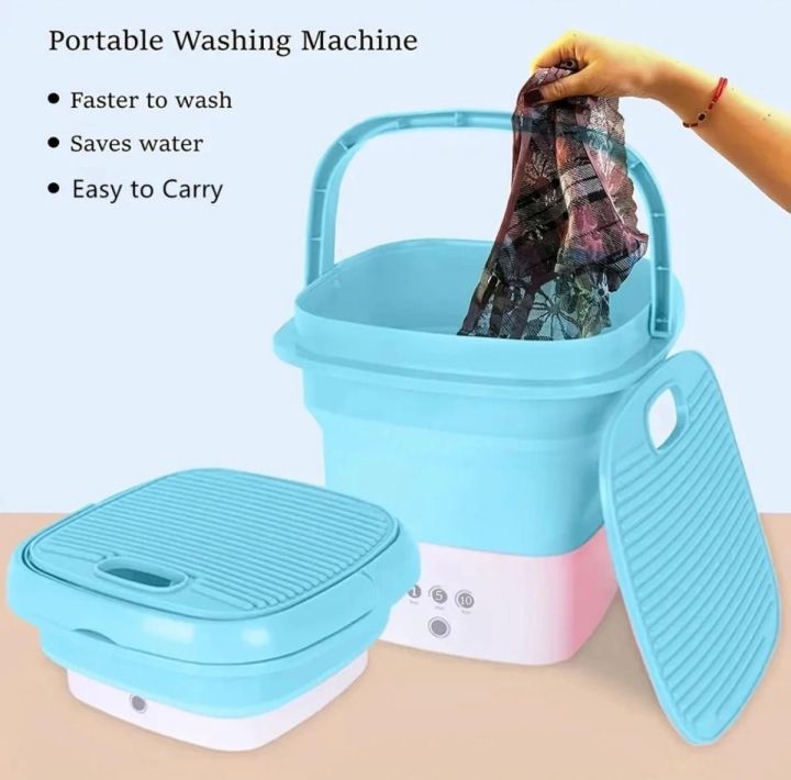 Portable Washing Machine , Mini Foldable Bucket Washer and spin Dryer ...