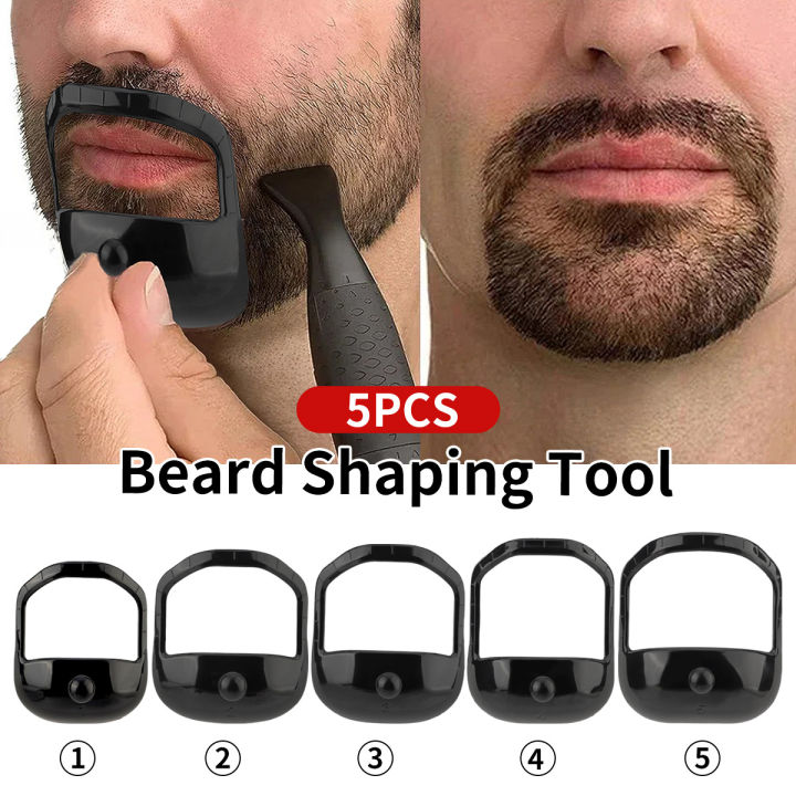 5 Sizes of Beard Goatee Shaving Template Beard Shaping Tool Trimming ...