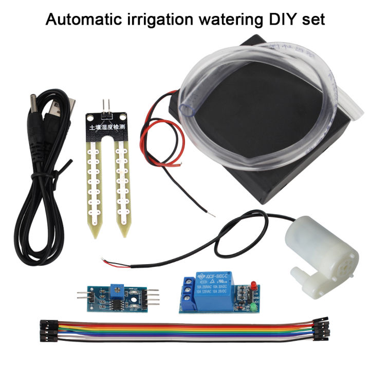 Water Pump Module Kit Automatic DIY Soil Moisture Detection Garden Drip ...