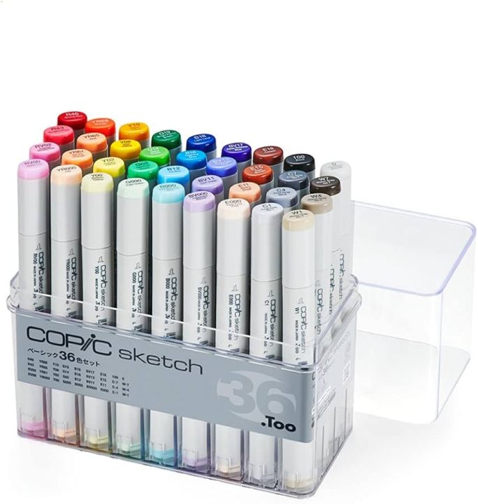 Double sided copic marker set of 36 multi color | Daraz.pk