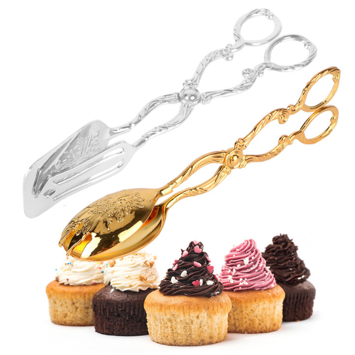 Fruit Salad Cake Clip Vintage style Buffet Food Tong Salad Pastry Clamp ...