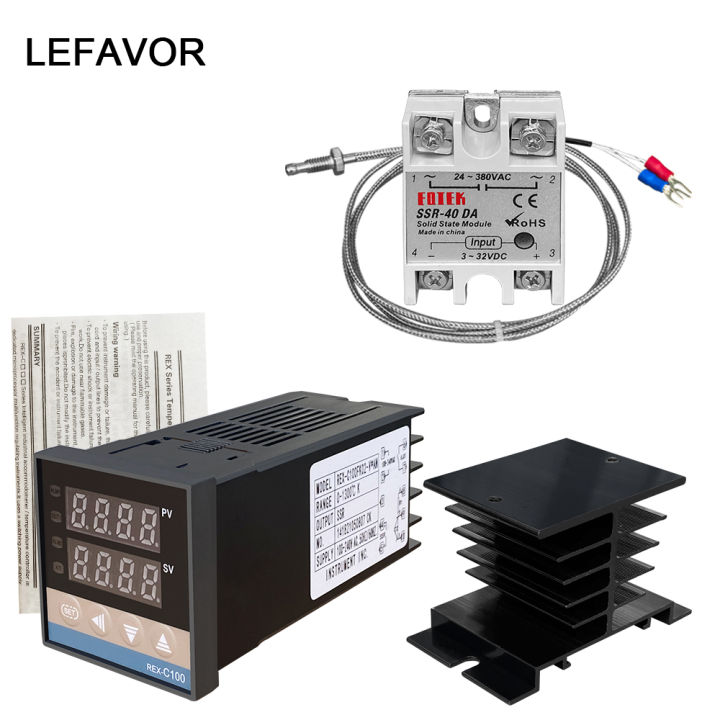 REX-C100 Digital PID Temperature Controller Thermostat SSR output Max ...