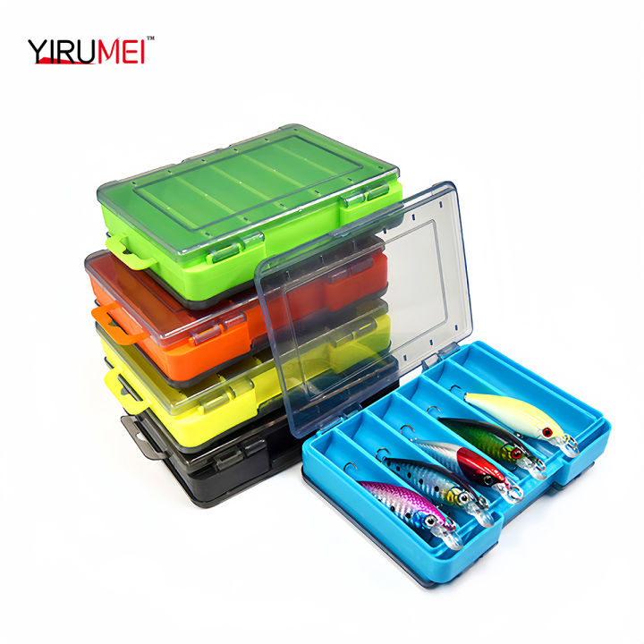 Doublex Sided Fishing Tackle Box 12 Cells Bait Lure Hook Storage Box ...